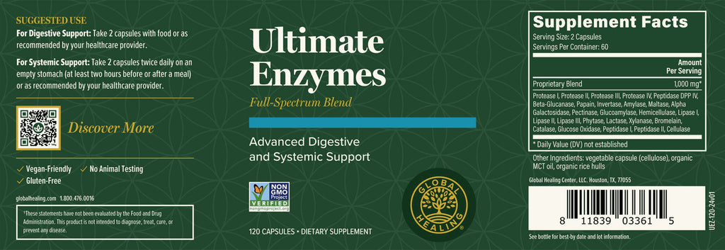 Ultimate Enzymes 120 Capsules — Bright Shop